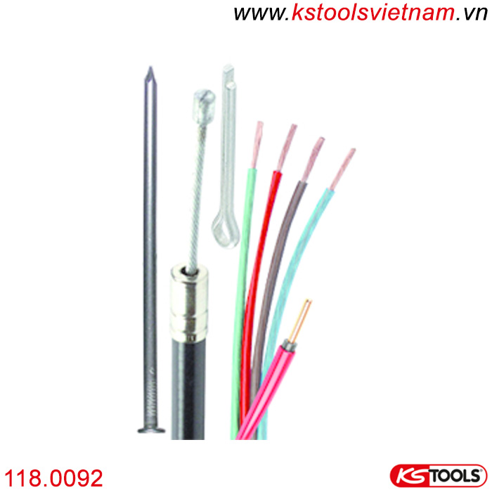 Kéo cắt dây thép Ø 4,7mm 190mm KS Tools 118.0092.