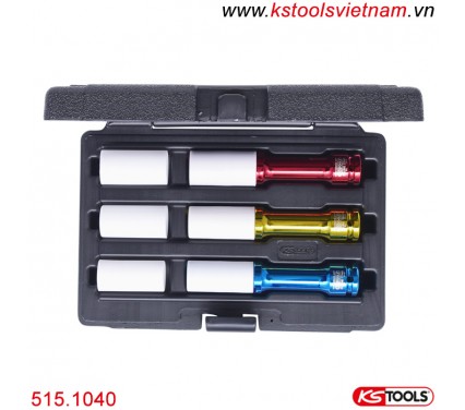 Bộ socket tháo lắp bulong bánh xe ô tô 515.1040 KS Tools Germany